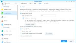 Backup Truenas to Synology via rsync – Spencer's Blog