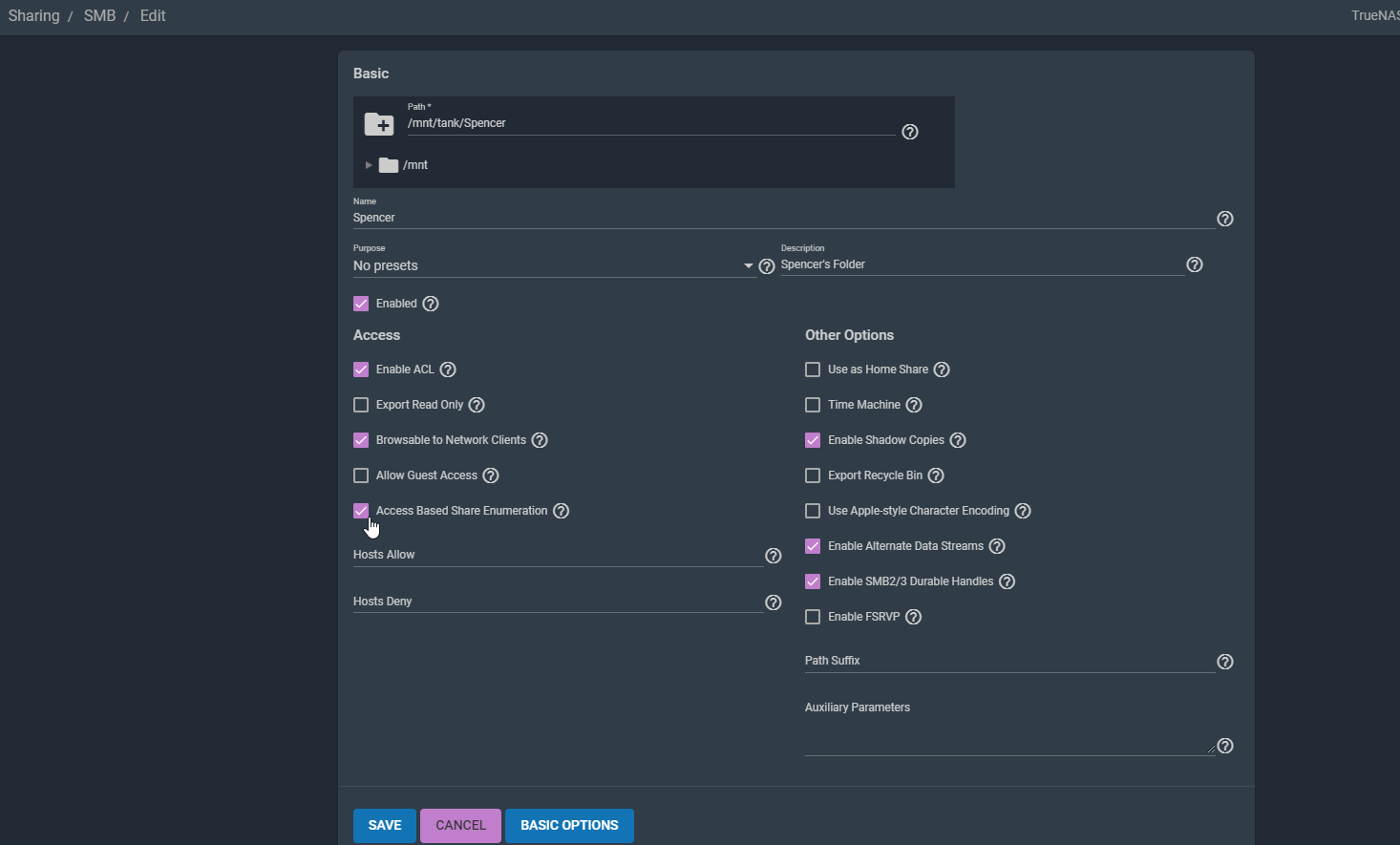 Truenas 12 – Access Based Share Enumeration – Hide folders from users ...